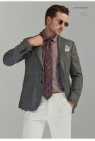 China Men's Woolen Formal Suit Blazer One Button Slim Fit 1000 Cotton Thicken Winter Business Jacket for sale
