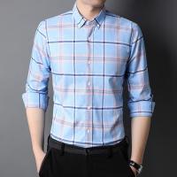 China 100% Cotton Plaid Western Shirt for Men Half Long Sleeve Plus Size Autumn 6XL for sale