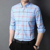China 100% Cotton Plaid Western Shirt for Men Half Long Sleeve Plus Size Autumn 6XL for sale