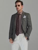 China Men's Woolen Formal Suit Blazer One Button Slim Fit 1000 Cotton Thicken Winter Business Jacket for sale