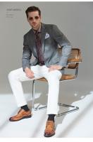 China Men's Woolen Formal Suit Blazer One Button Slim Fit 1000 Cotton Thicken Winter Business Jacket for sale