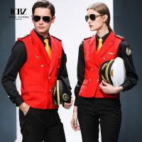 China Customized Airline Flight Attendant Long Sleeve Shirt Polyester Cotton Sizes S to 3XL for sale