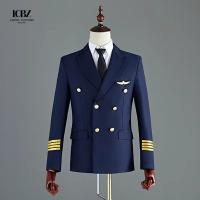 China Uniform Type STEWARDESS Double-Breasted Jacket Pants for Pilots and Air Hostesses for sale