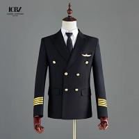 China Uniform Type STEWARDESS Double-Breasted Jacket Pants for Pilots and Air Hostesses for sale
