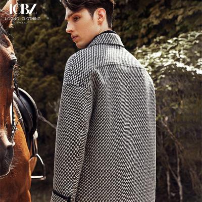 China 7 Days Sample Order Lead Time Supported Men's Black and White Plaid Blazer Jacket for sale