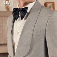 China Custom Shawl Lapel Suit for Men Wedding Groom Formal Wear Polyester Cotton Sizes S to 3XL for sale