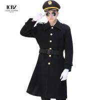 China Customized Color Air Hostess Uniform Unisex Thickened Wool Coat for Winter Warmth for sale