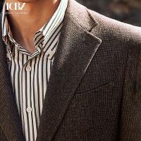 China Custom Business Suit Set for Men Wool Polyester Fabric S M L XL 2XL 3XL for sale