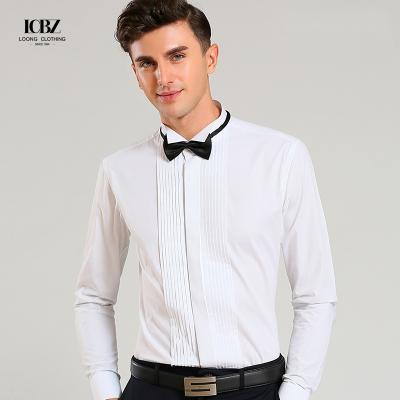 China Men's Floral Print Long Sleeve Formal Shirt Polyester Cotton Blend Sizes S to 10XL for sale