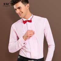 China Men's French Cufflinks Shirt Swallow Collar Polyester Cotton Blend Sizes S to 10XL for sale
