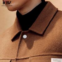 China Customizable Wool Blend Business Casual Jacket for Men Sizes S to 3XL MOQ 50 for sale