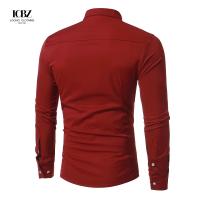China OEM ODM Custom Business Dress Shirt Long Sleeve Black Sustainable Fabric Sizes S-10XL for sale