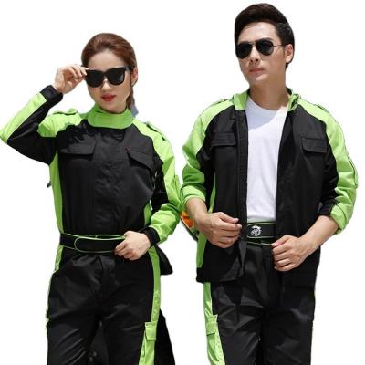 China Cotton Polyester Mechanic Overalls Long Suit Labor Protection Uniforms 7 Size Options 160-190cm for sale