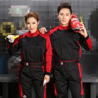 China Cotton Polyester Mechanic Overalls Long Suit Labor Protection Uniforms 7 Size Options 160-190cm for sale