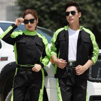 China Cotton Polyester Mechanic Overalls Long Suit Labor Protection Uniforms 7 Size Options 160-190cm for sale