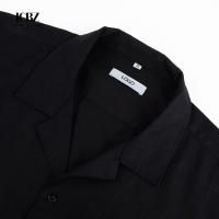 China Men's Long Sleeve Denim Work Shirt Breathable Polyester Cotton Fabric Sizes S to 10XL for sale