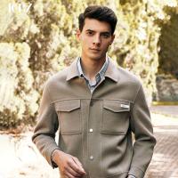 China Custom Men's Wool Blend Turn Down Collar Jacket Autumn Winter Executive Workwear S-3XL for sale