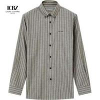 China Custom Logo Plaid Button Up Shirts for Men Slim Fit Breathable Fabric Sizes S to 10XL for sale