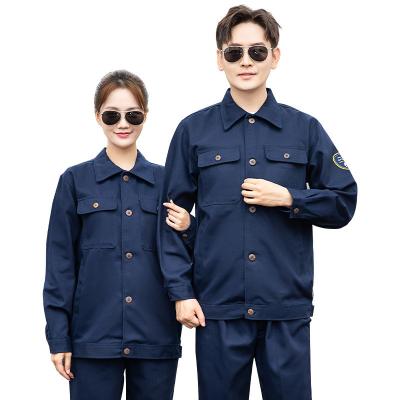 China Antistatic Fire Resistant Work Wear Suit 100% Cotton Fabric for Adults Sizes 155-190 for sale