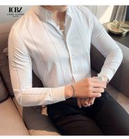 China Nonwoven Office Full Sleeve Slim Fit Classic Men Shirt 100% Cotton Casual Style for sale