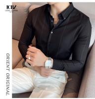 China Nonwoven Office Full Sleeve Slim Fit Classic Men Shirt 100% Cotton Casual Style for sale