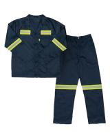 China Customized Overalls High Visibility Labor Overall Uniform Pants With Reflective Strips for sale