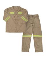 China Customized Overalls High Visibility Labor Overall Uniform Pants With Reflective Strips for sale