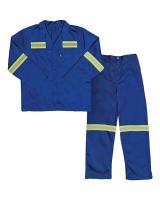 China Customized Overalls High Visibility Labor Overall Uniform Pants With Reflective Strips for sale