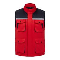 China Unisex Anti-Static Work Vest Polyester Waistcoat Customizable Sizes 170-195cm for sale