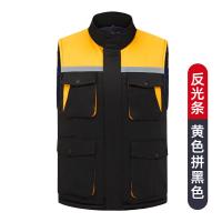 China Unisex Anti-Static Work Vest Polyester Waistcoat Customizable Sizes 170-195cm for sale