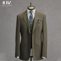 China Custom Business Suit for Men Wool Blend Fabric Sizes S to 3XL Custom Color and Logo for sale