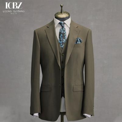 China Custom Business Suit for Men Wool Blend Fabric Sizes S to 3XL Custom Color and Logo for sale