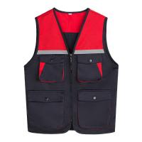 China Reflective Safety Vest Customizable for Construction Work Uniform Worker Uniform Vest for sale