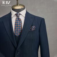 China Custom Business Suit for Men Wool Blend Fabric Breathable No-Iron Slim Fit Sizes S to 3XL for sale