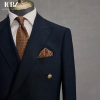 China Custom Men's No-Iron Business Casual Slim Formal Dress Suit Woven Striped Fabric Sizes S-3XL for sale