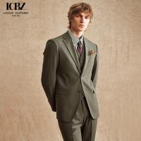 China Custom Business Suit for Men Wool Polyester Fabric Sizes S to 3XL OEM for sale
