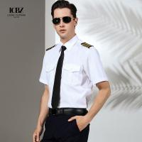 China Customized Moisture-Wicking Short Sleeves Uniform for Air Hostesses in Various Colors for sale