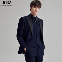 China Custom Men Suit Slim Fit Business Casual Formal Wear TR Fabric Wedding Dress Sizes S to 3XL for sale