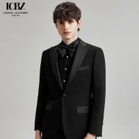 China Custom Men Suit Slim Fit Business Casual Formal Wear TR Fabric Wedding Dress Sizes S to 3XL for sale