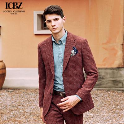 China Custom Men's Wool Suit for Wedding Groom Slim Fit Dress Suit S-3XL Customized for sale