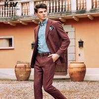 China Custom Men's Wool Suit for Wedding Groom Slim Fit Dress Suit S-3XL Customized for sale