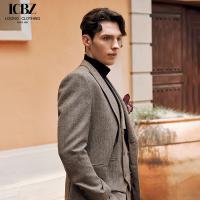 China Custom Men's Wool Business Suit Anti-Wrinkle Fabric Sizes S-3XL for Formal and Casual Wear for sale