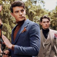 China Custom Business Casual Men Suit Wool Blend Fabric Sizes S to 3XL for Wedding Groom Formal Wear for sale