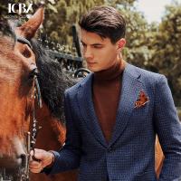 China Custom Business Casual Men Suit Wool Blend Fabric Sizes S to 3XL for Wedding Groom Formal Wear for sale