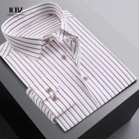China Men's French Cuff Formal Dress Shirt Cotton Polyester Blend Sizes S to 10XL Custom Logo for sale