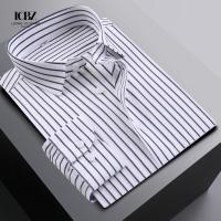 China Men's French Cuff Formal Dress Shirt Cotton Polyester Blend Sizes S to 10XL Custom Logo for sale