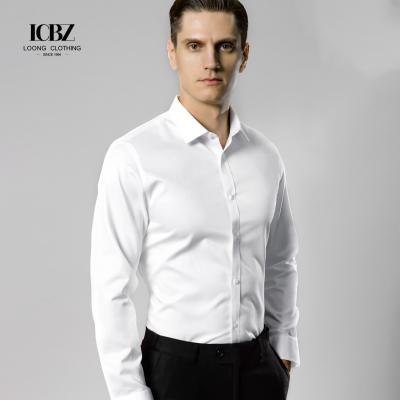 China Non Ironing Linen Embroidered Long Sleeve Trouser Shirt for Men 260 Gsm S-10XL for sale