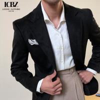 China Custom Slim Fit Men's Blazer T/R Fabric Anti-Wrinkle Business Suit Jacket S-3XL for sale