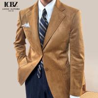 China Custom Slim Fit Men's Blazer T/R Fabric Anti-Wrinkle Business Suit Jacket S-3XL for sale