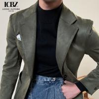 China Custom Slim Fit Men's Blazer T/R Fabric Anti-Wrinkle Business Suit Jacket S-3XL for sale